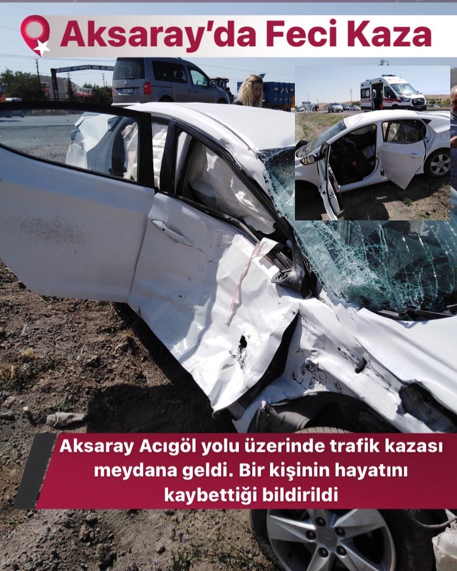 Aksaray'da Feci Kaza KayseRadar
