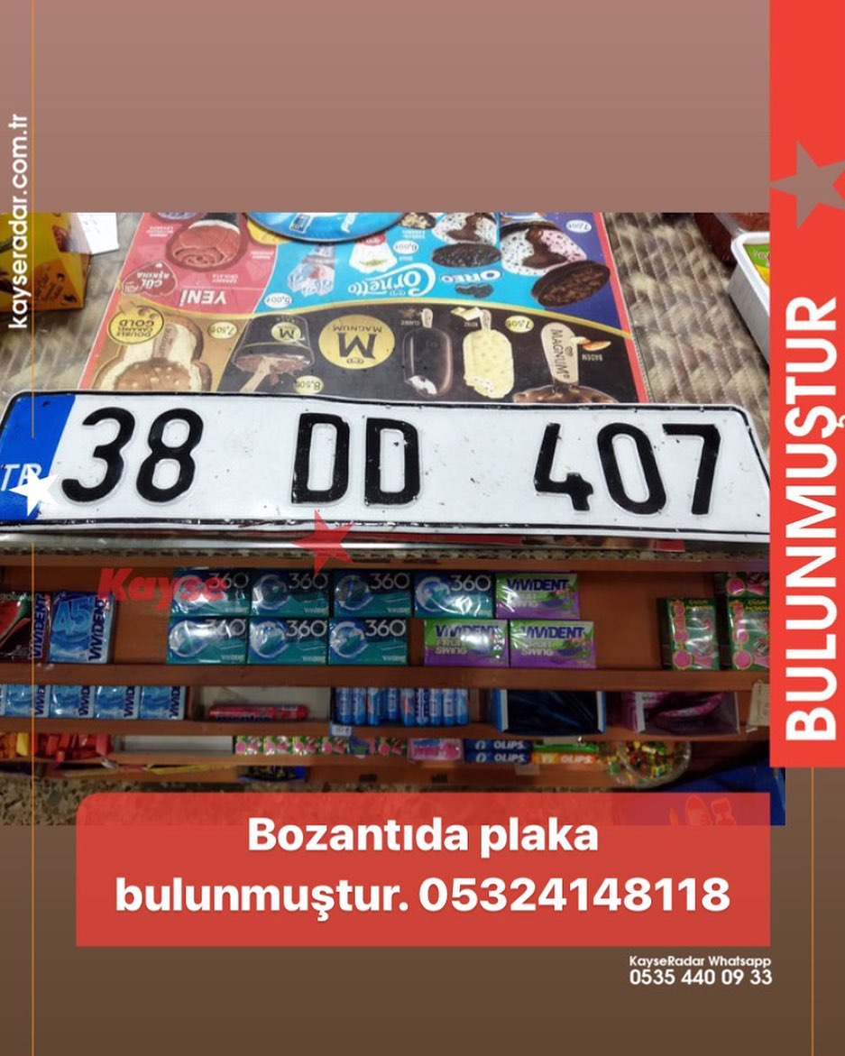Kimlik bulunmuştur KayseRadar