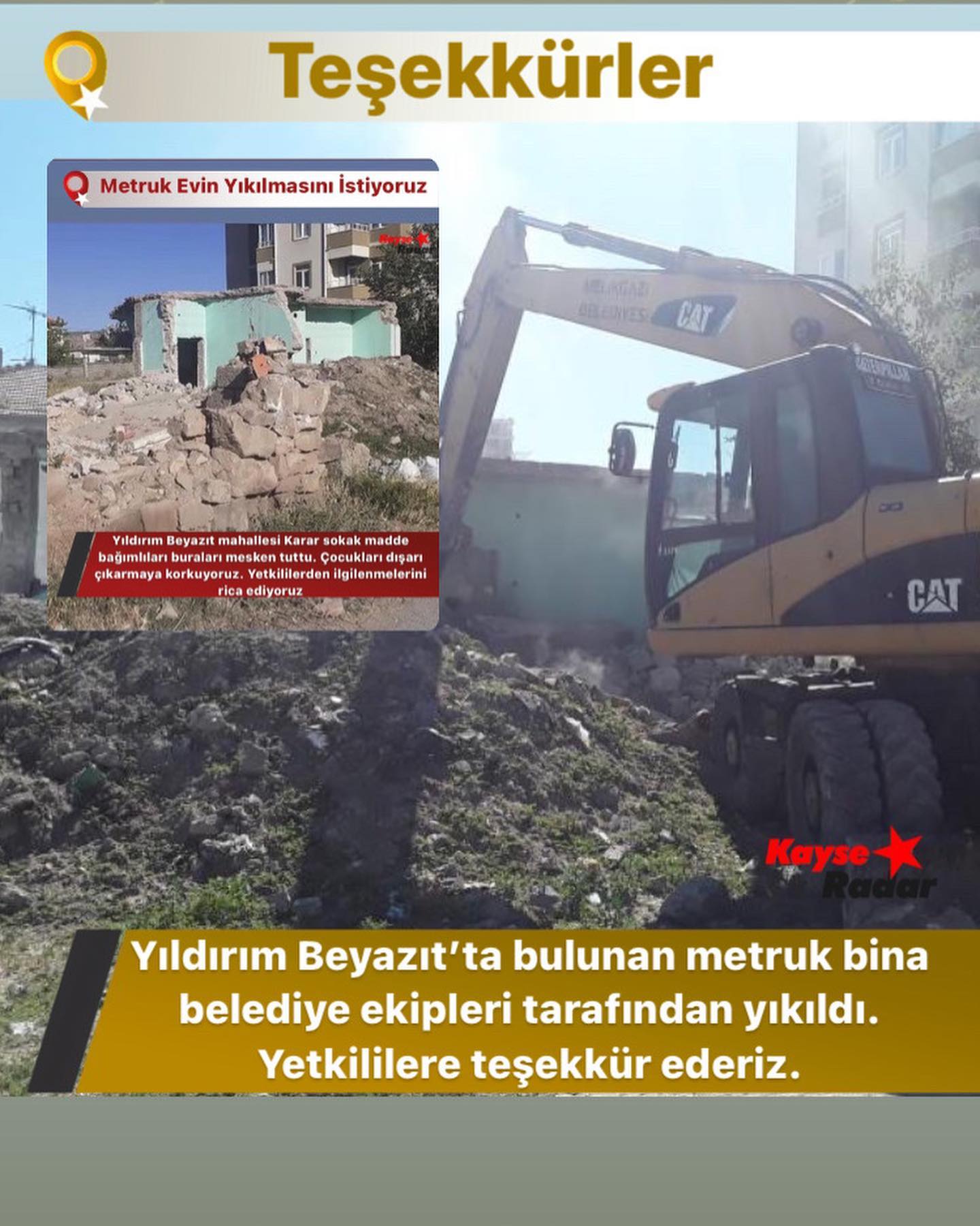 Teşekkürler KayseRadar