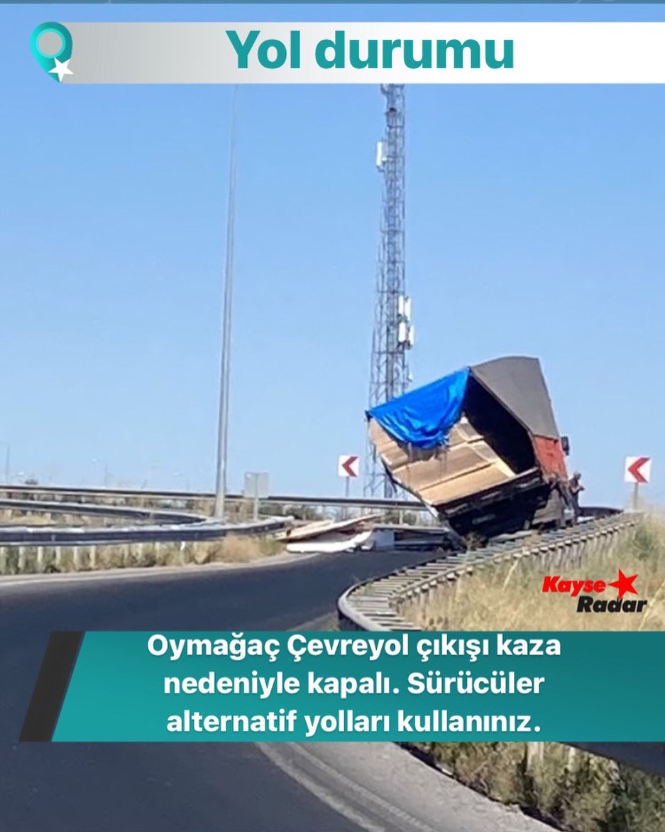 Yol durumu KayseRadar